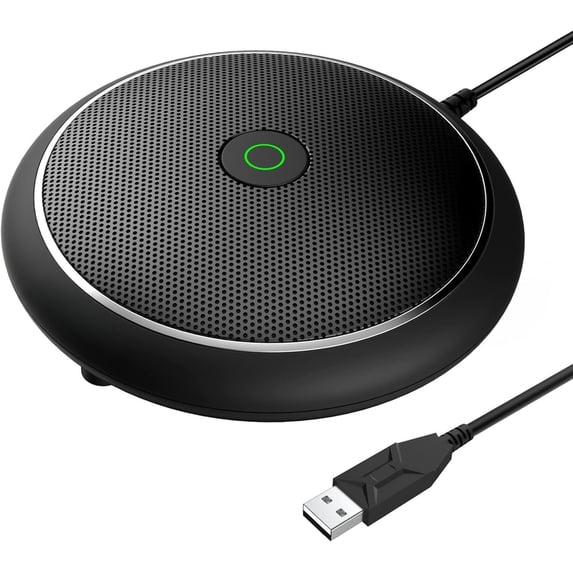 Conference Microphone, Computer Desktop Mic with Mute Function ...