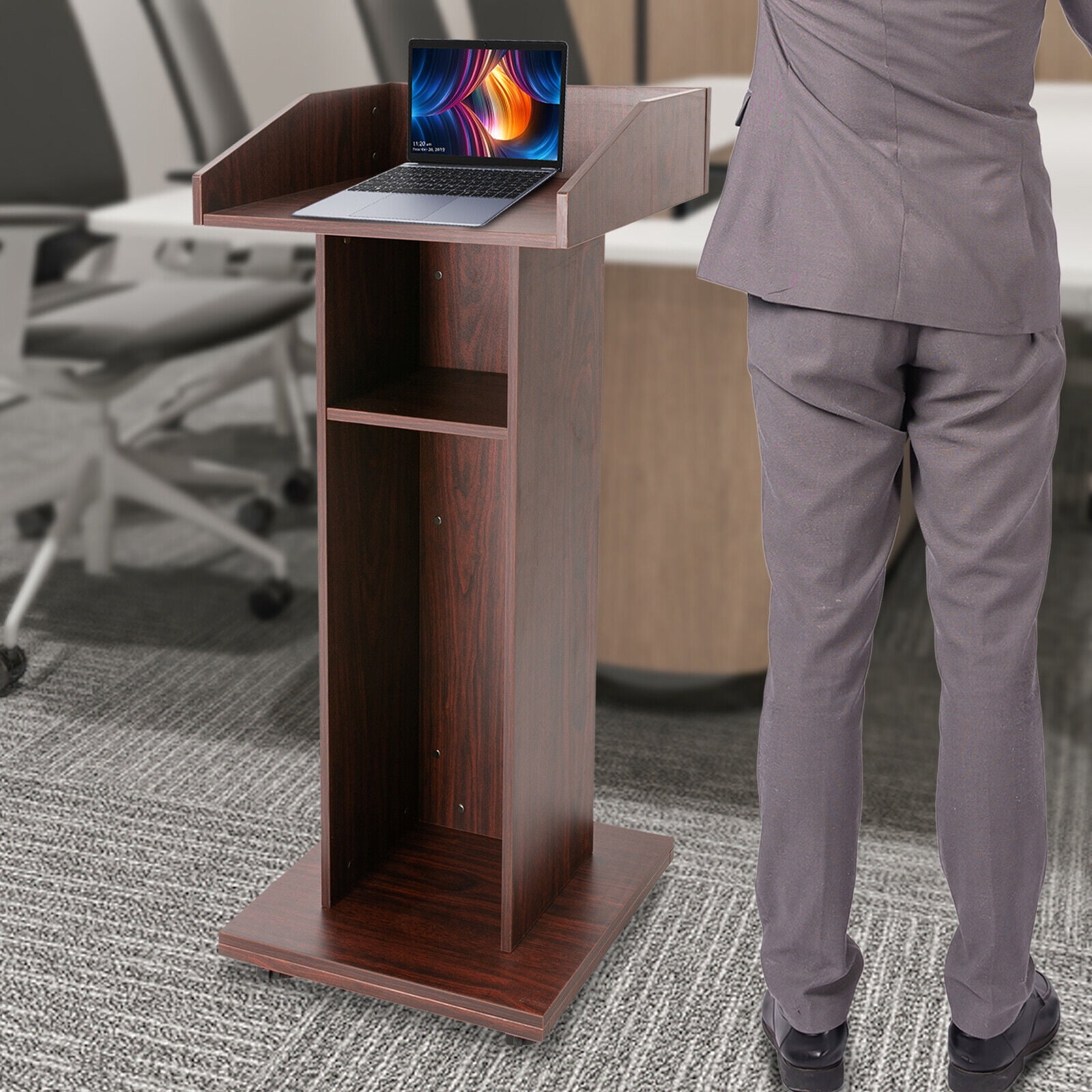 Conference Presentation Stand, Movable Desk for Classroom Church ...