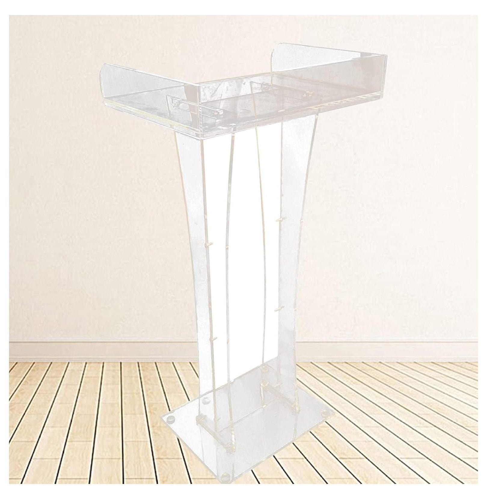 Conference Pulpit Acrylic Transparent Podium Clear Church Lectern ...