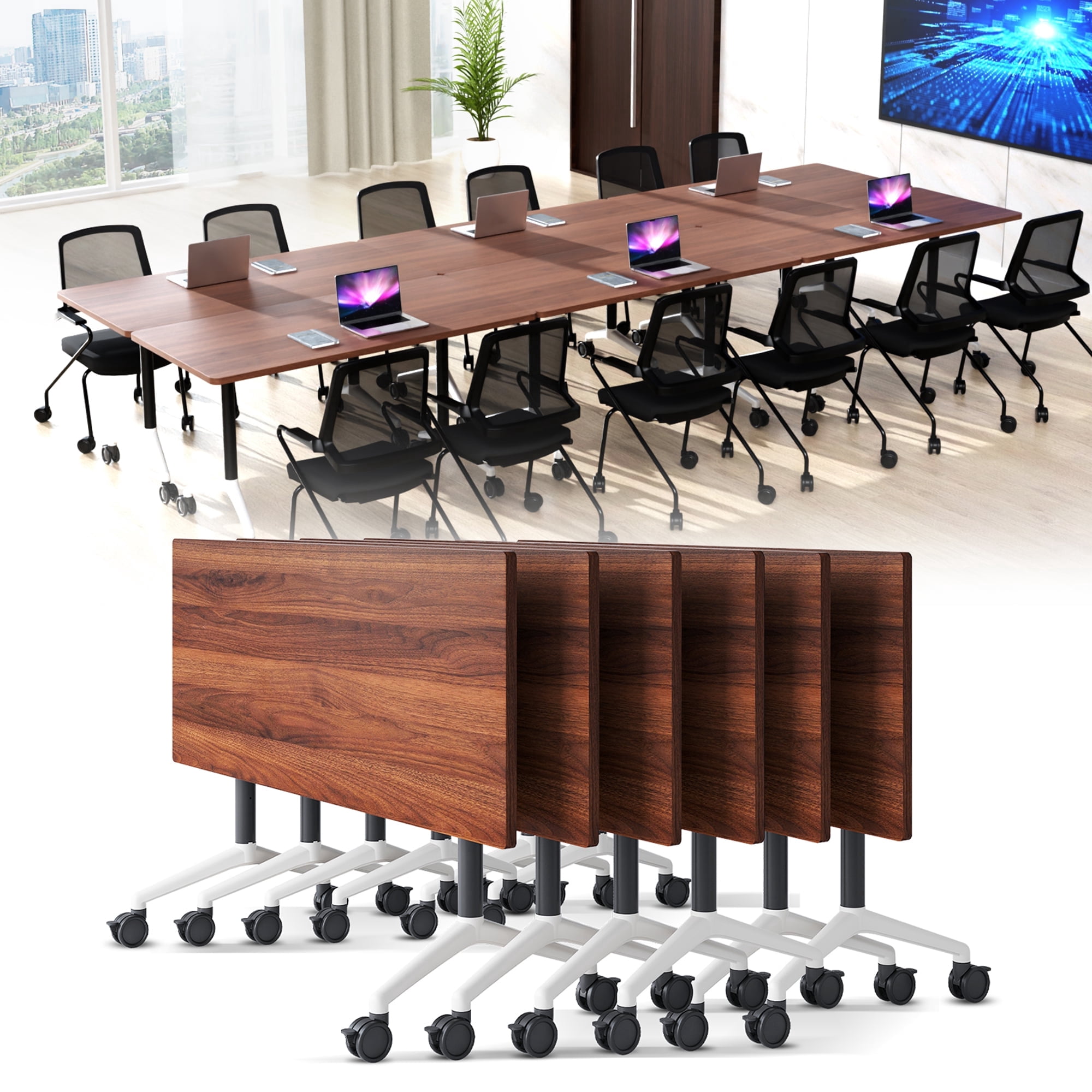 Conference Room Tables with Wheels,Modular Folding Conference Table ...