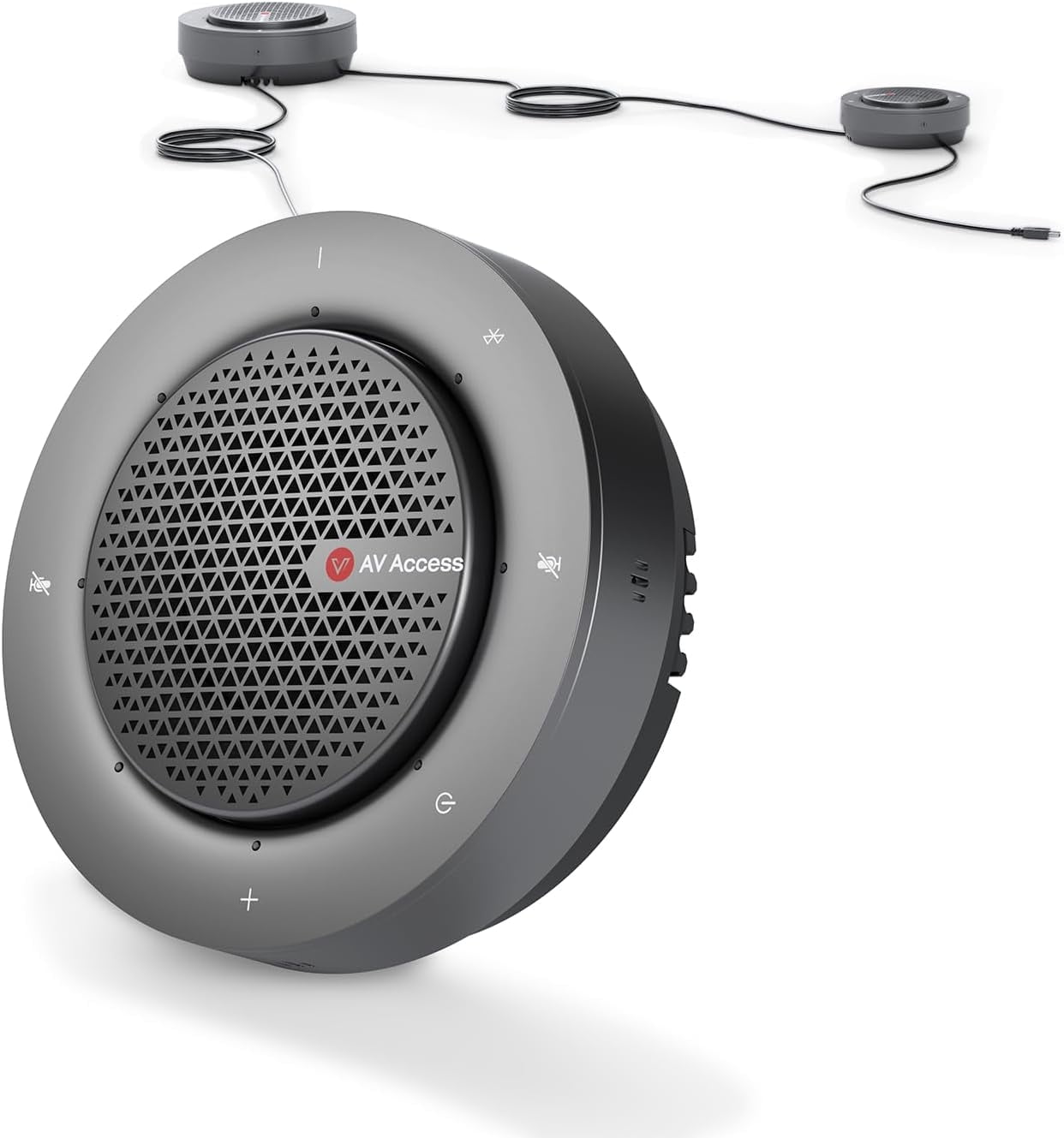Conference Speakerphone, USB & Bluetooth Speakerphone with 4 Mics ...