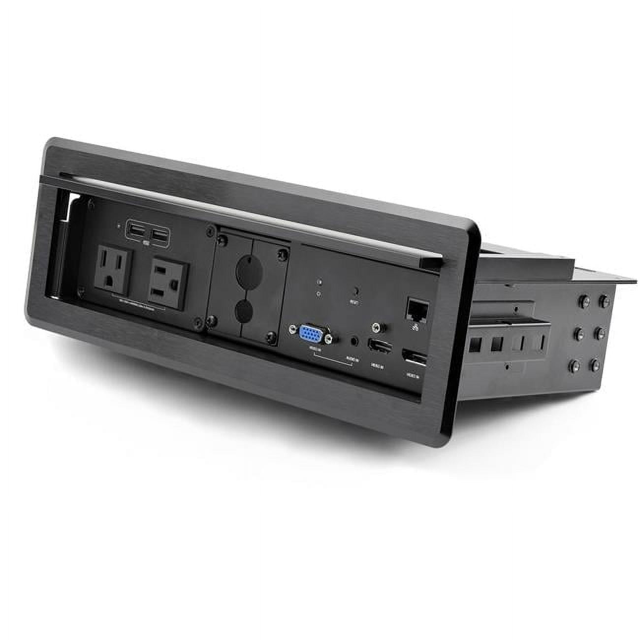 Conference Table Connectivity Box with Audio & Video Power Modules ...