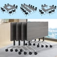 Folding Conference Room Tables for 6-12 Person, Modern Mobile Foldable ...