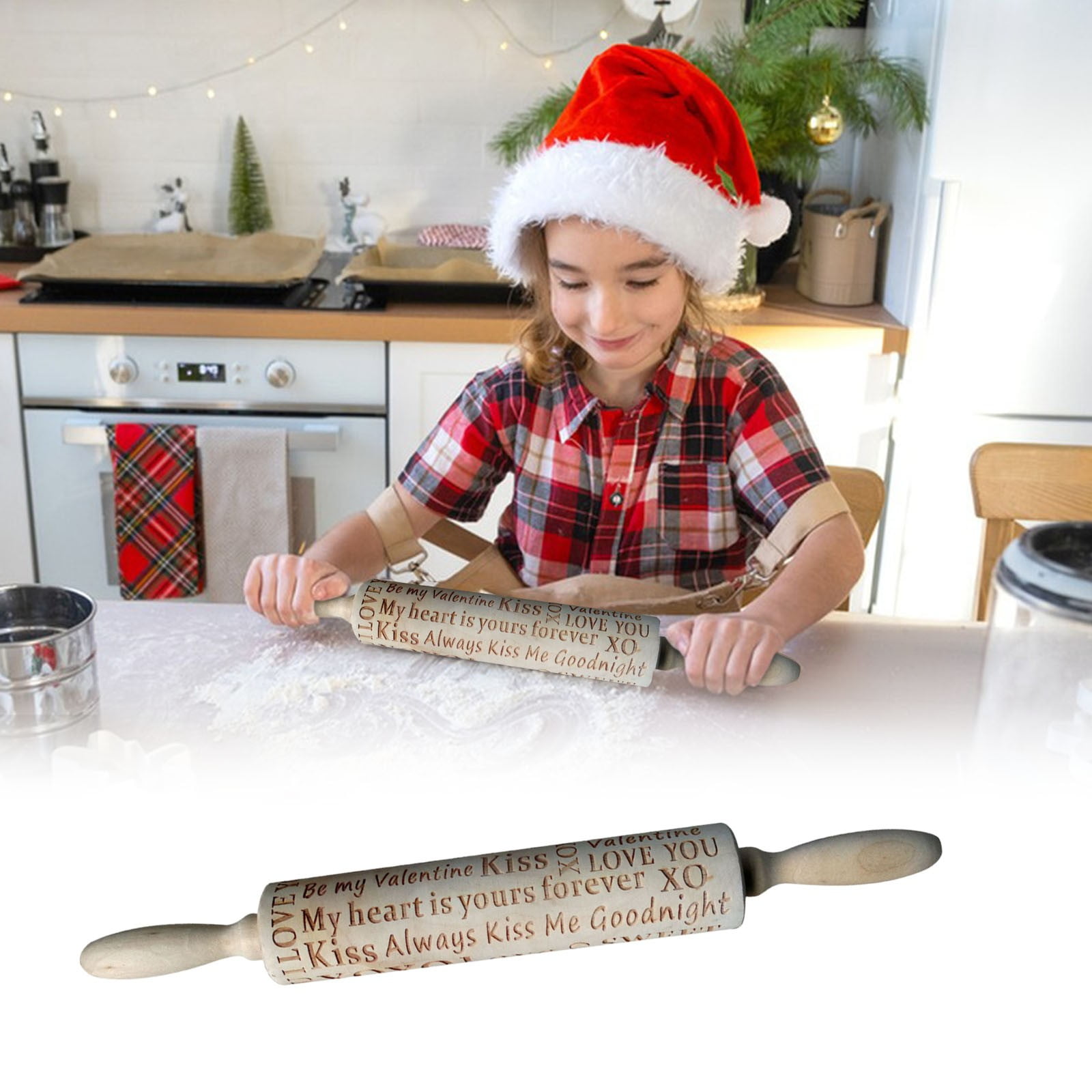 Confession Of Love-Valentine'S Day Baking Classic Wood Rolling Pin ...