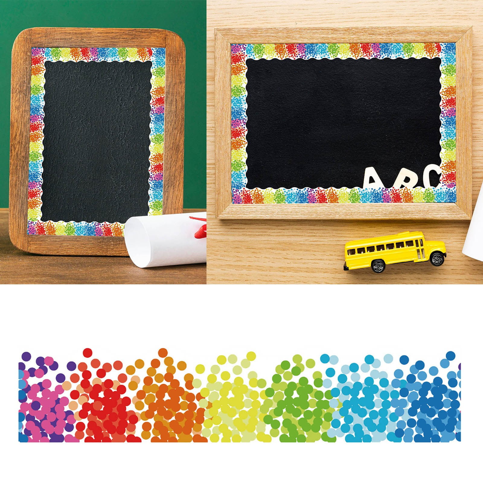 Confetti Bulletin Board Bulletin Border Colorful Border Classroom ...