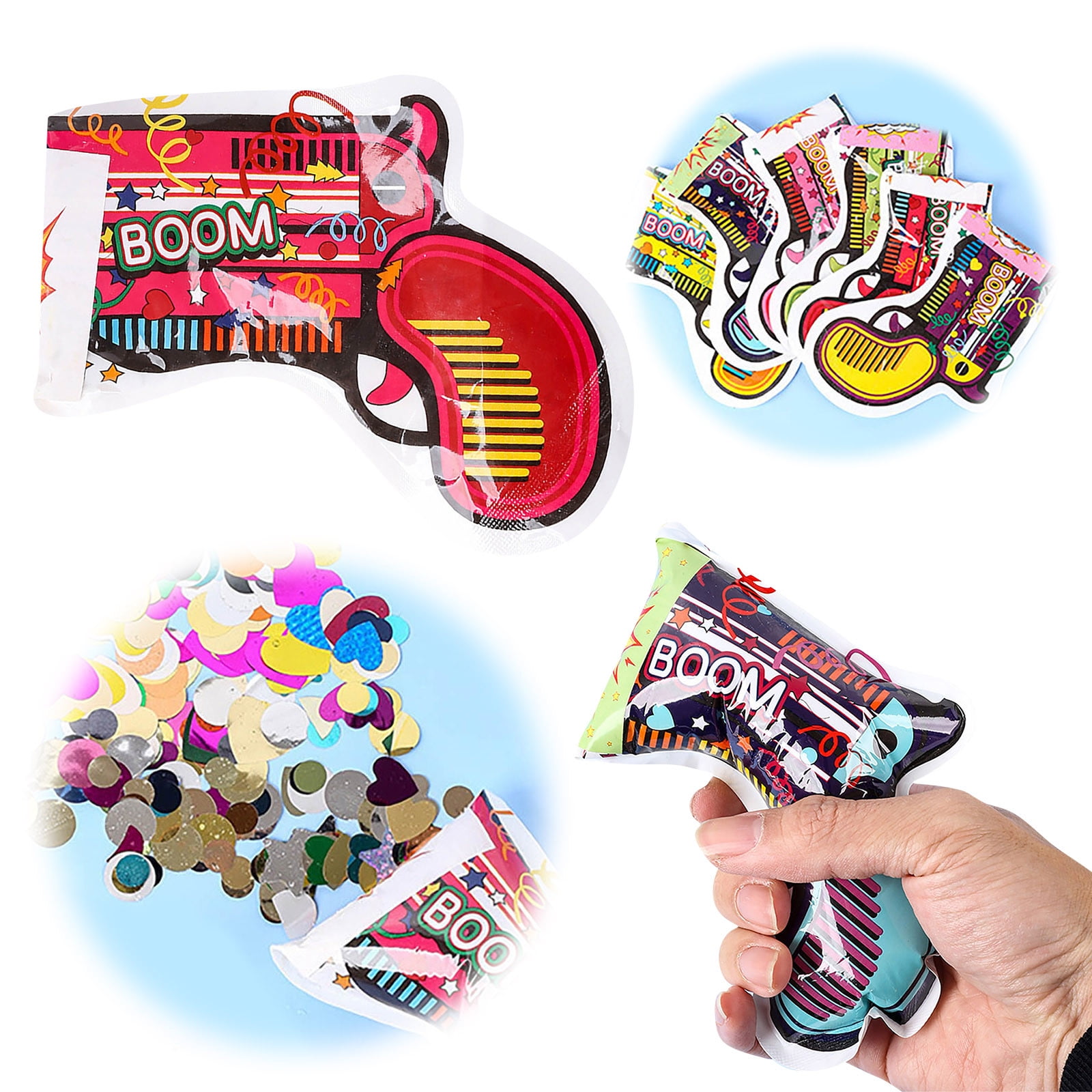 Confetti Cannon,Party Toys Confetti Fireworks,Biodegradable Confetti ...