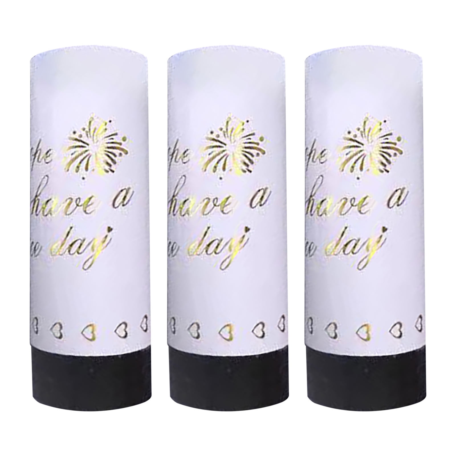 Confetti Cannons (3 Pack) - Multicolor Biodegradable Confetti Poppers ...
