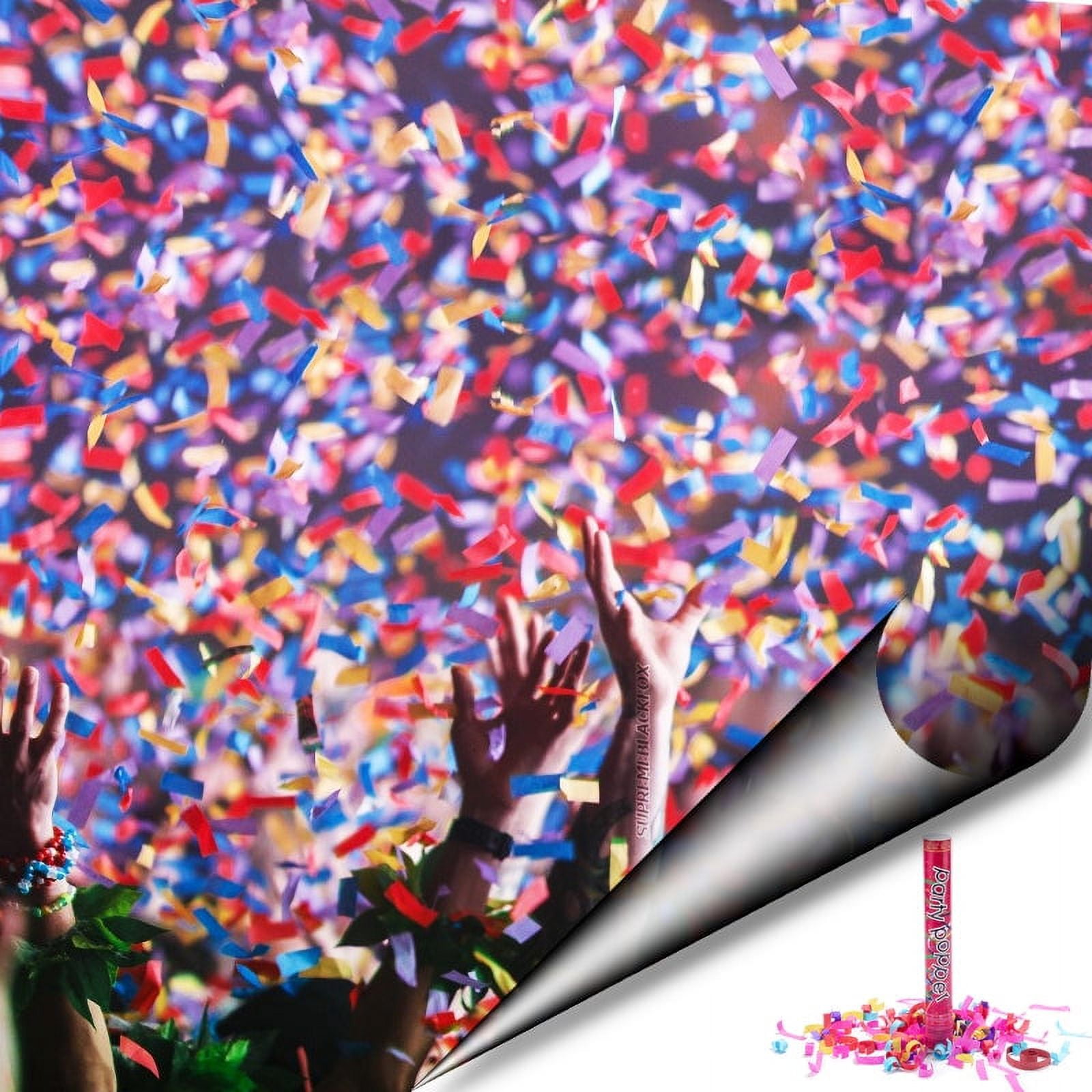 Confetti Cannons (4 Pack) Party Popper, Wedding Blaster, Birthday Shooter, Graduation Cannon (12 ...