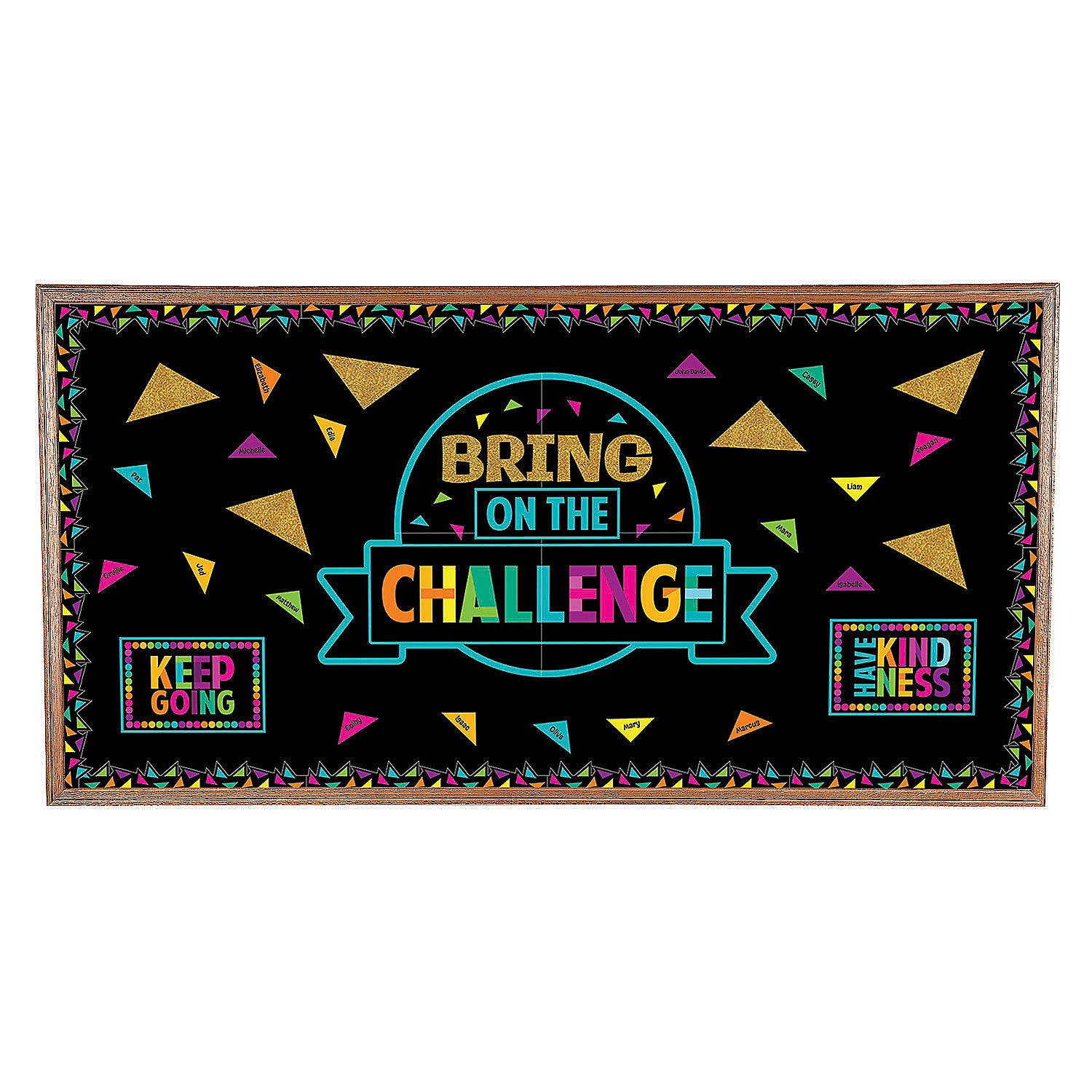 Confetti Classroom Bulletin Board Set - Educational - 76 Pieces ...