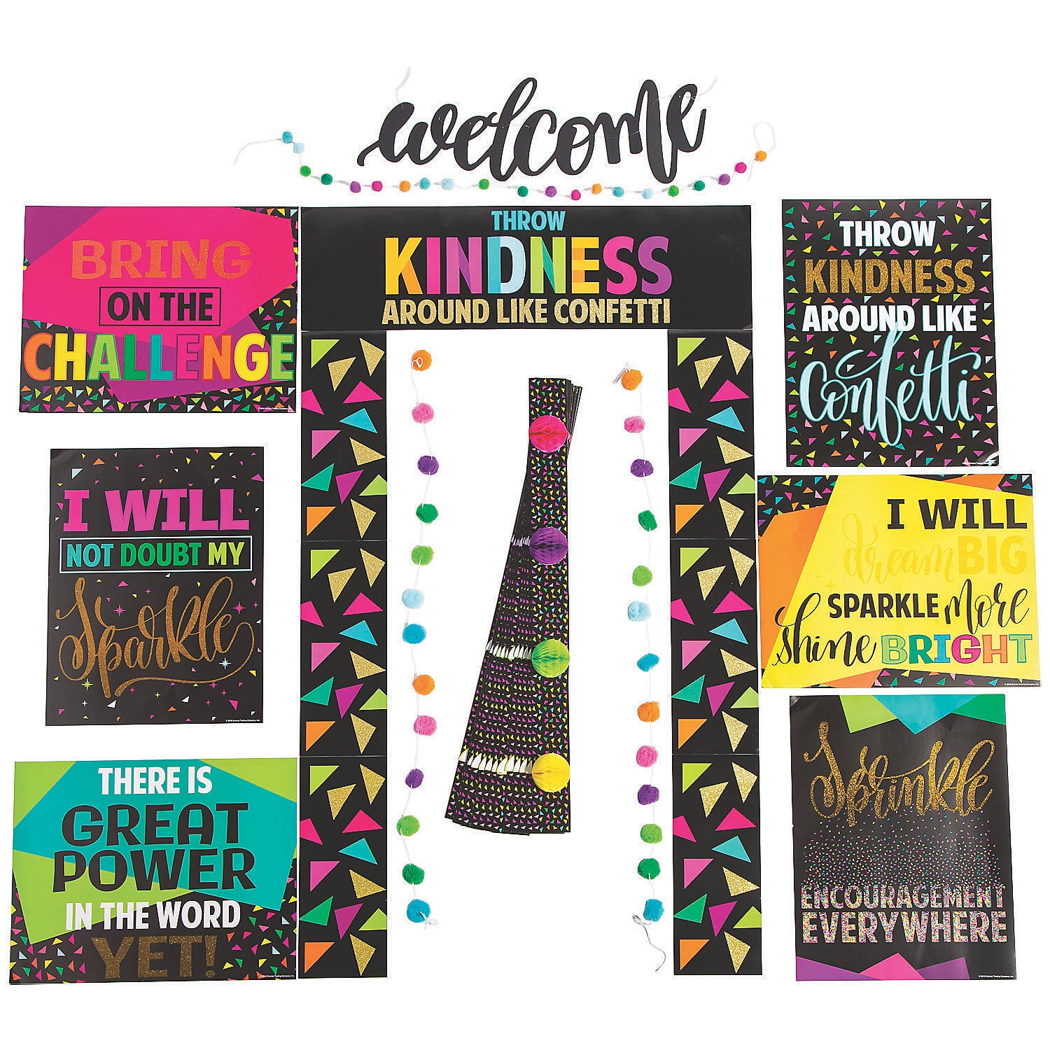 Confetti Classroom Decorating Kit, Educational, Party Supplies, 29 ...