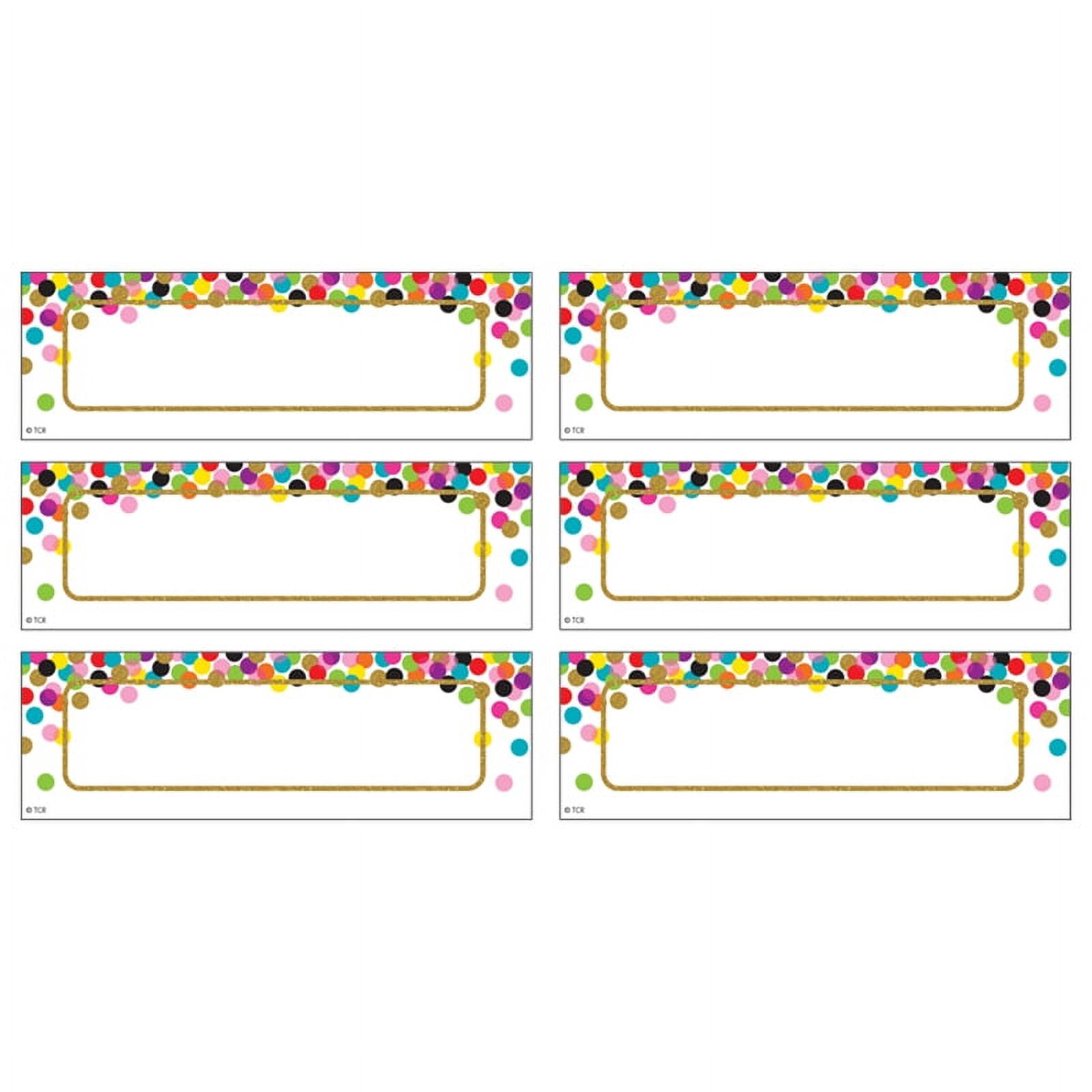 Confetti Labels Magnetic Accents, Pack of 20 | Bundle of 5 Packs ...