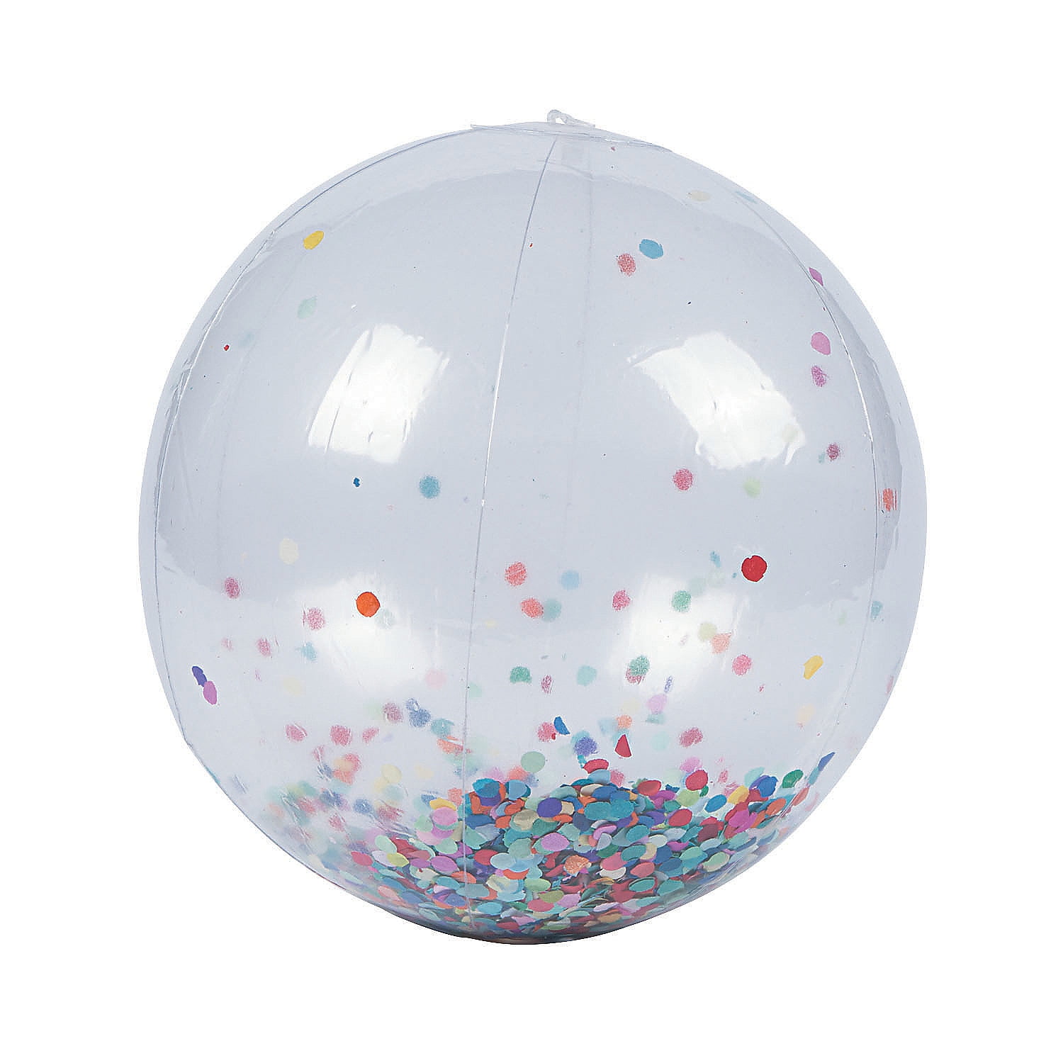 Confetti Large Beach Ball - Toys - 6 Pieces - Walmart.com