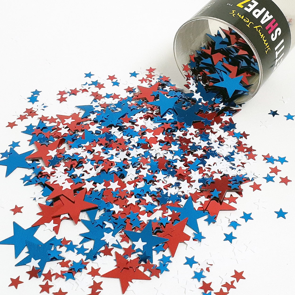 Confetti Mix - Galaxy Stars Red, White, Blue - Pouch (1/2 oz) - CCP8914 ...