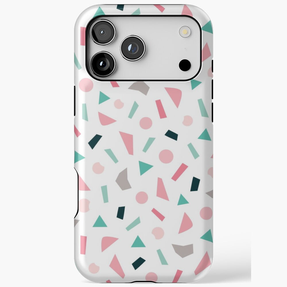 Confetti Pattern In Blush Pink Design iPhone Case 11 through 17 Pro Max ...