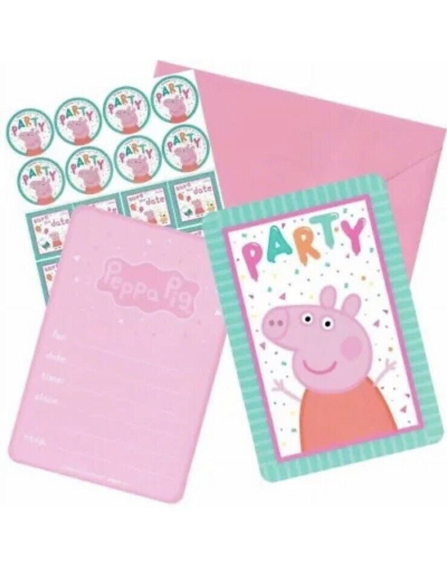 Confetti Peppa Pig Invitation Postcards (8) - Walmart.com