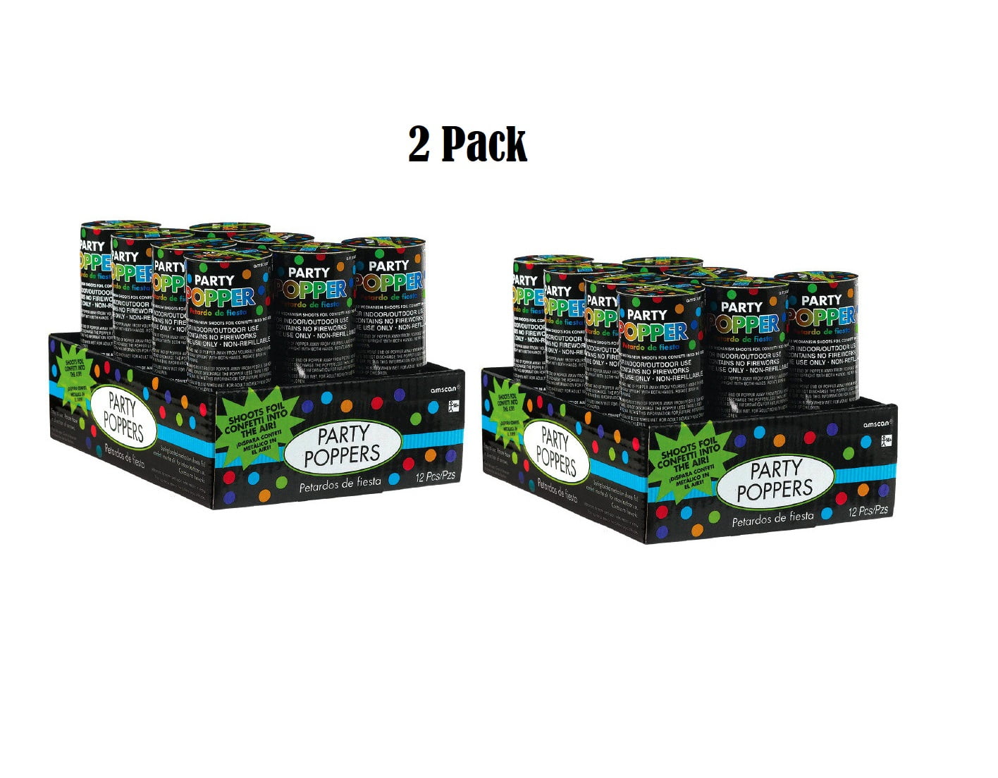 Confetti Poppers Party Accessory (24 Pack) - Walmart.com