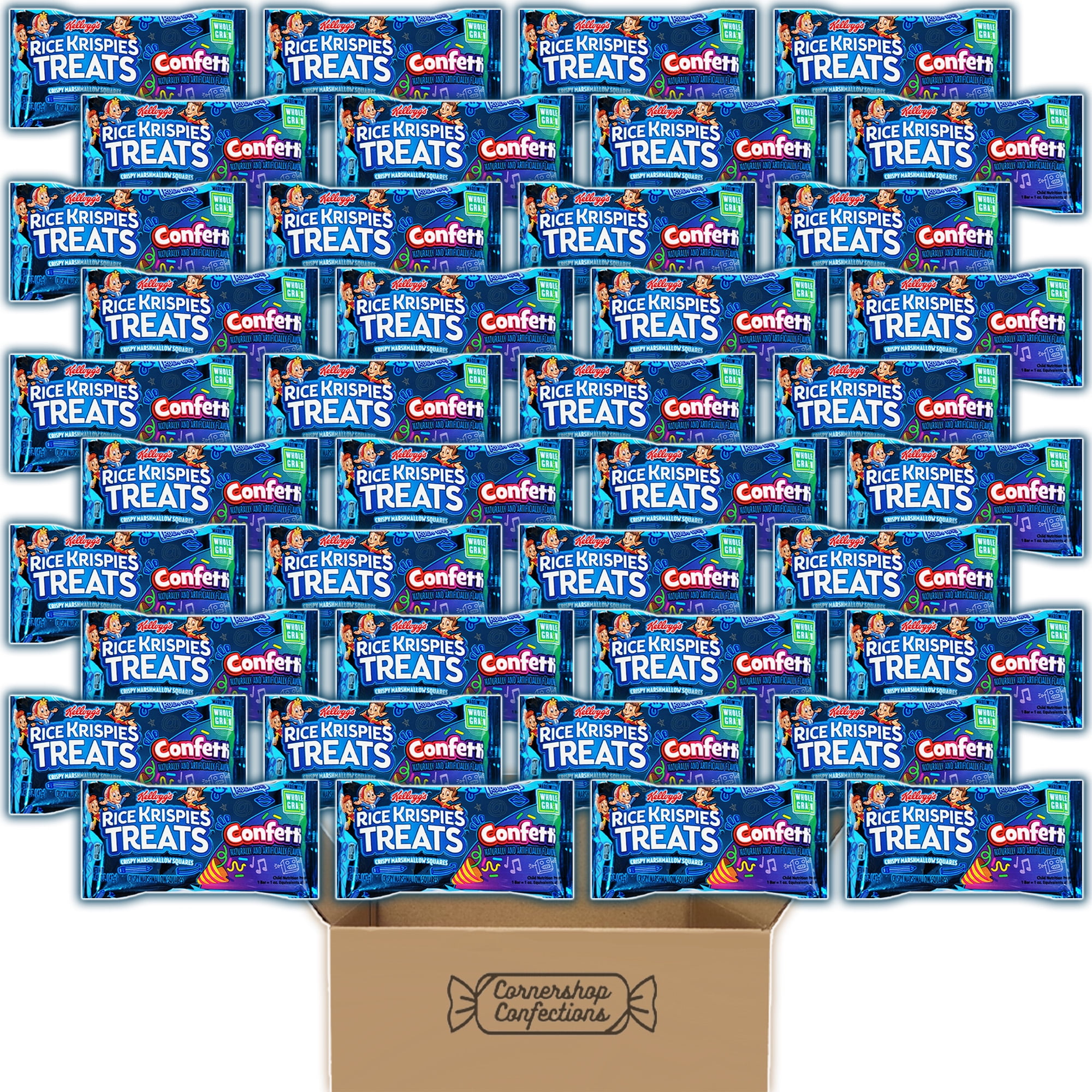 Confetti Rice Krispies Treats Bulk Pack - 40 Individually Sealed 1.48oz ...