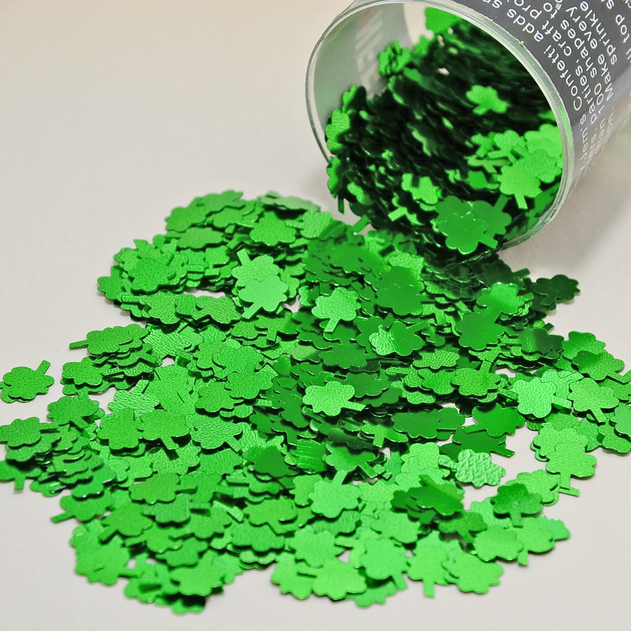 Confetti Shamrock 1/4" Green - Pouch (1/2 oz) - CCP9075 - Walmart.com