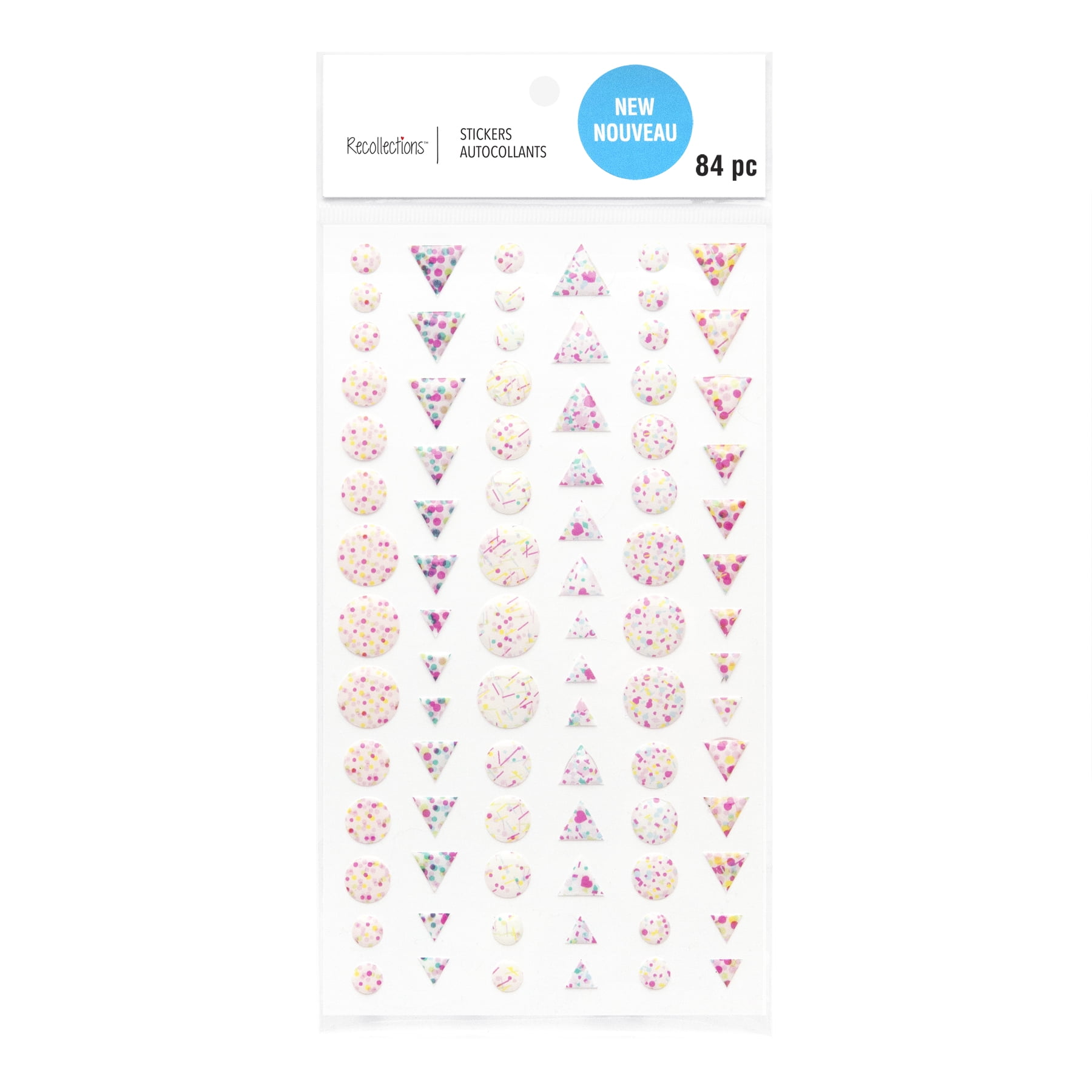 Confetti Shapes Dimensional Stickers by Recollections™ - Walmart.com