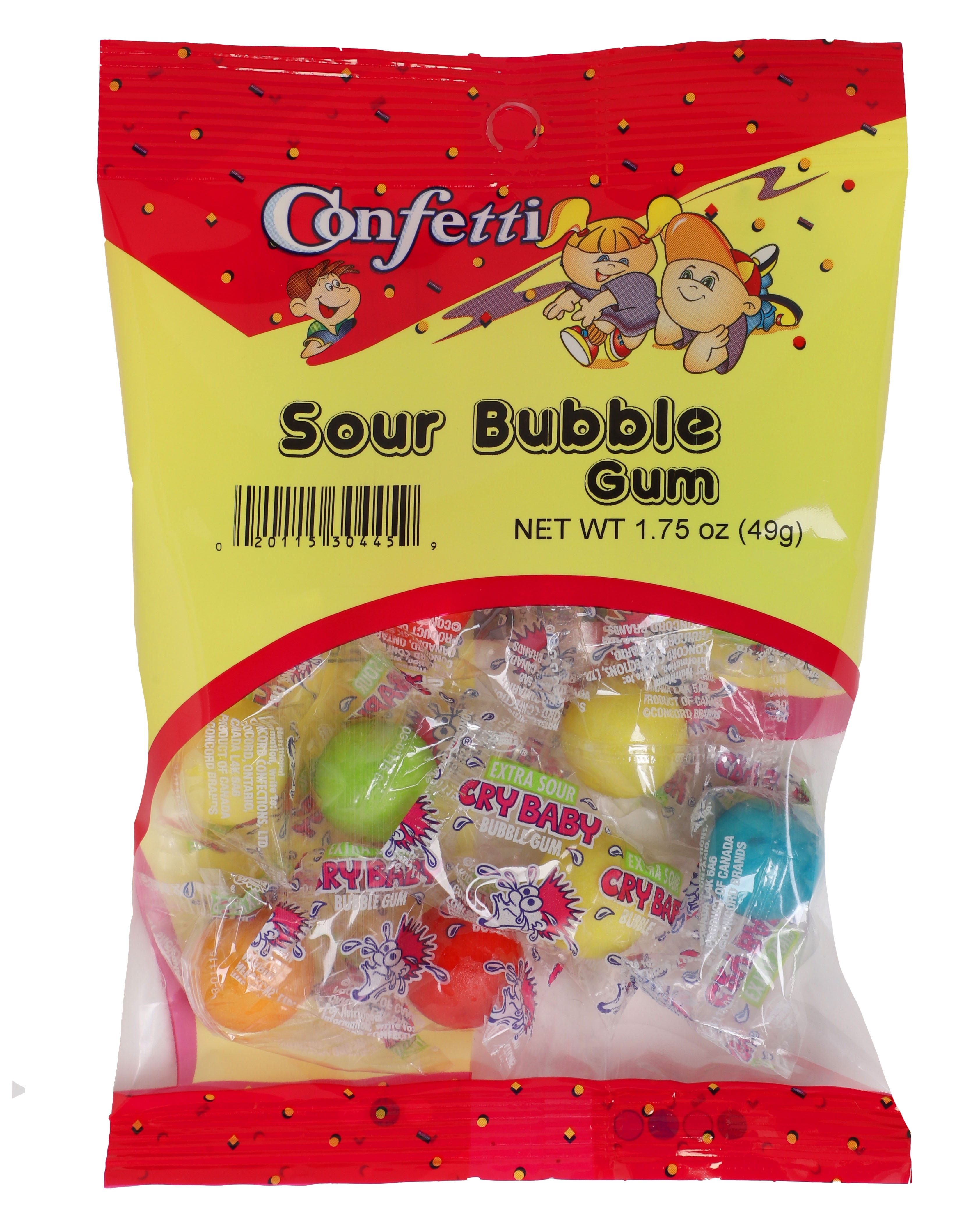 Confetti Sour Bubble Gum, 12 Oz. - Walmart.com