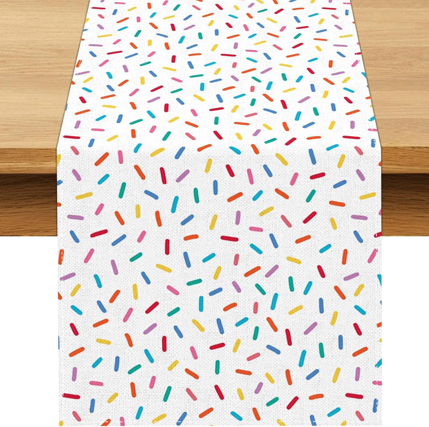 Confetti Sprinkles Table Runner Boy Kids Birthday Sprinkle Party ...