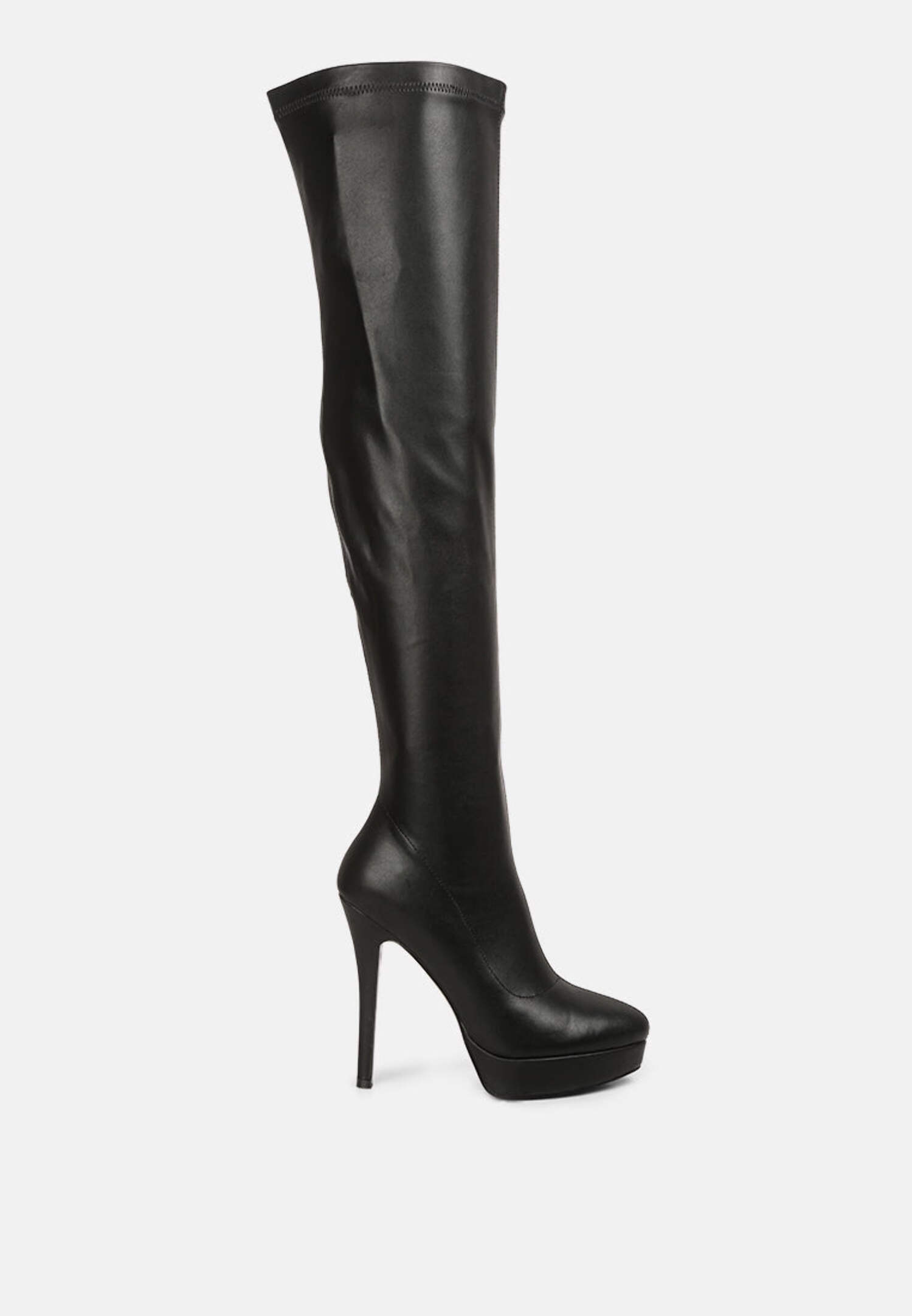 Confetti Stretch Pu High Heel Long Boots - Walmart.com