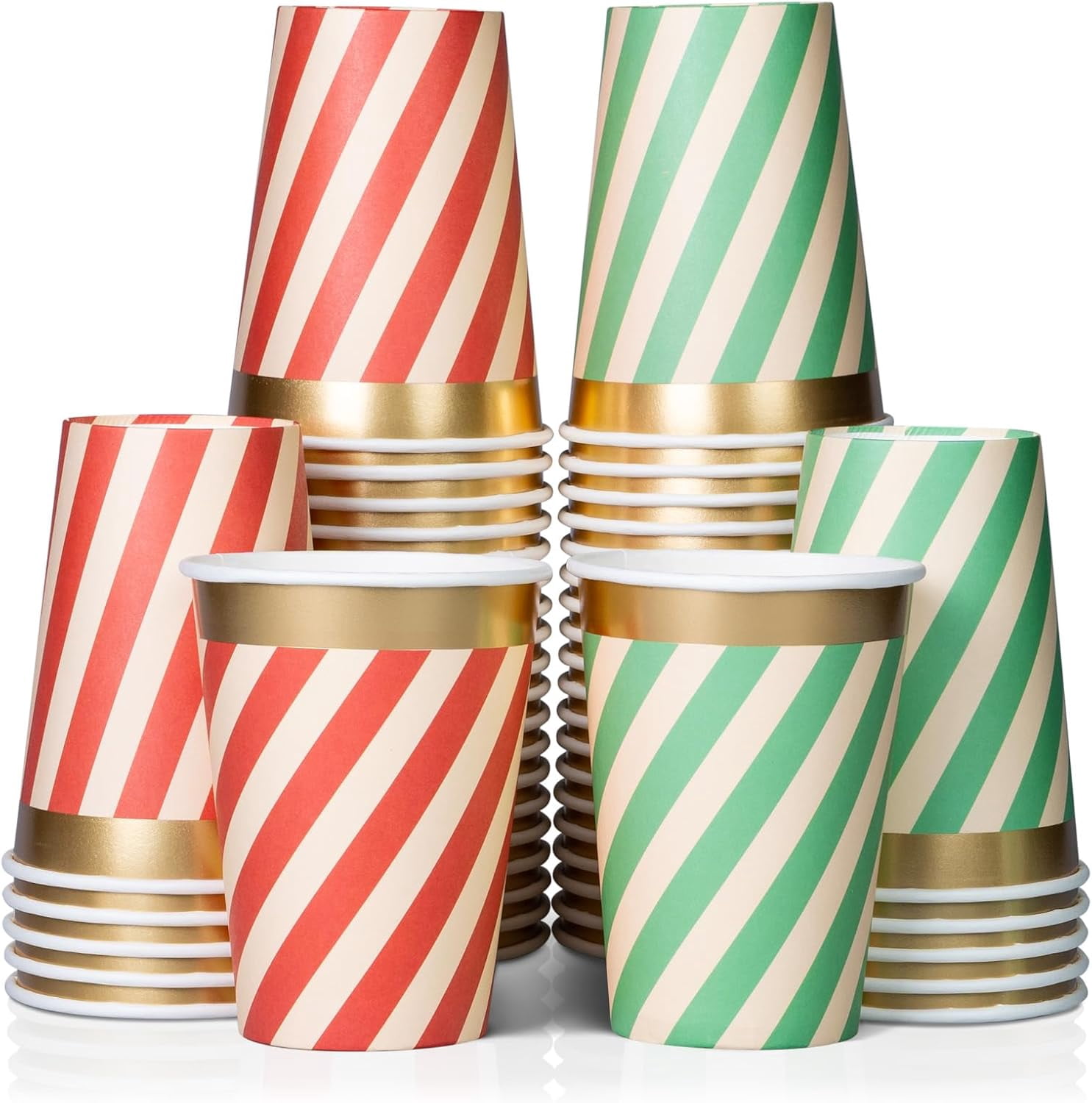 Confettiville Paper Ice Cream Cups, 50-Count 9-Oz Disposable Dessert ...