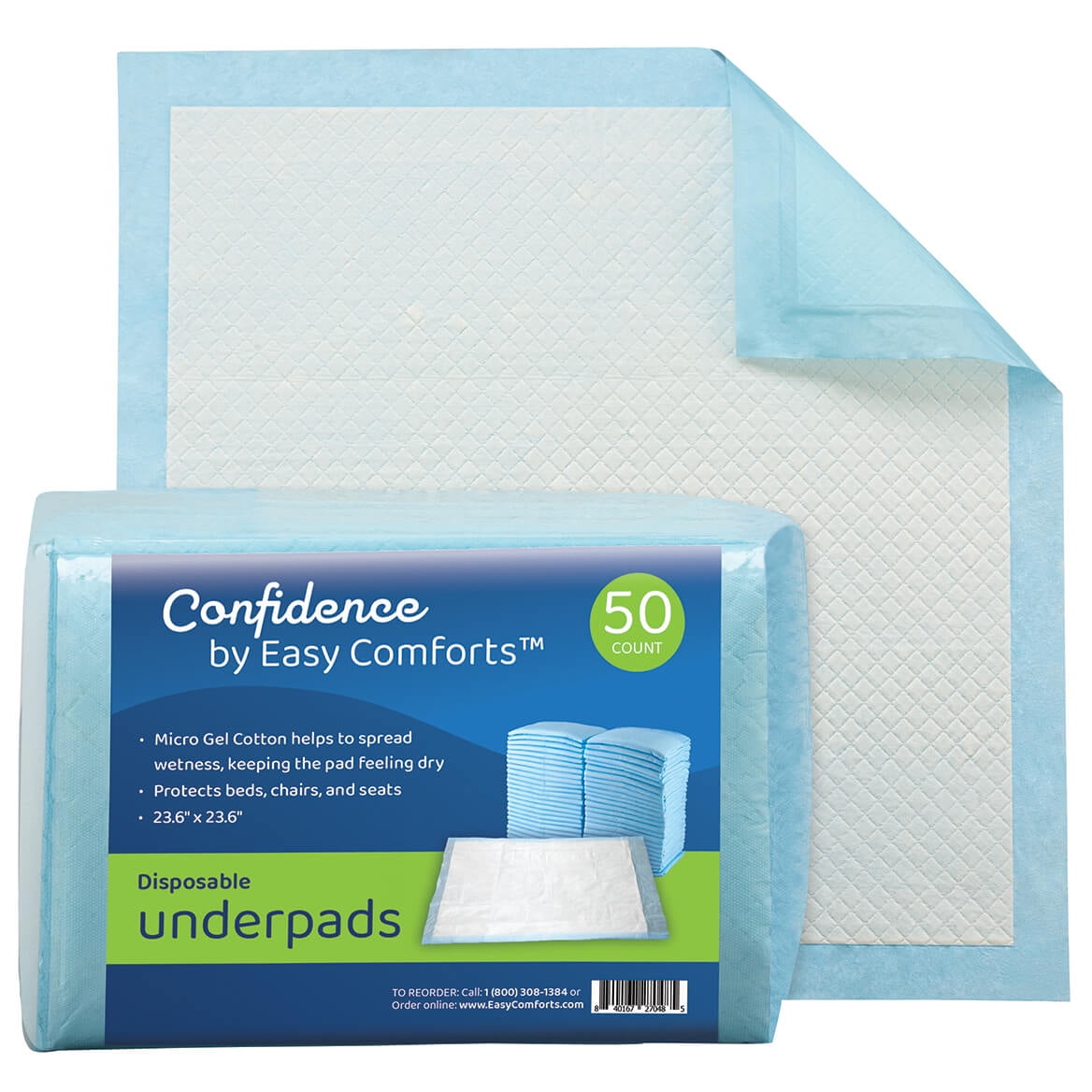 Confidence Chucks Disposable Underpads, Super Absorbent Protective Bed ...