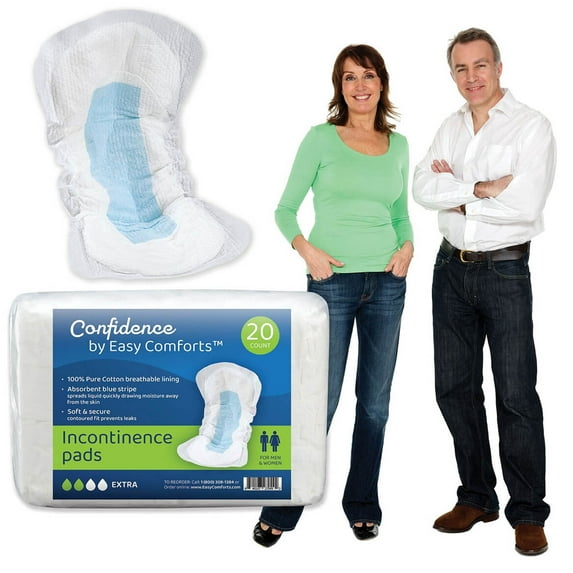 Confidence by Easy Comforts Adult Incontinence Pads Extra Heavy ...