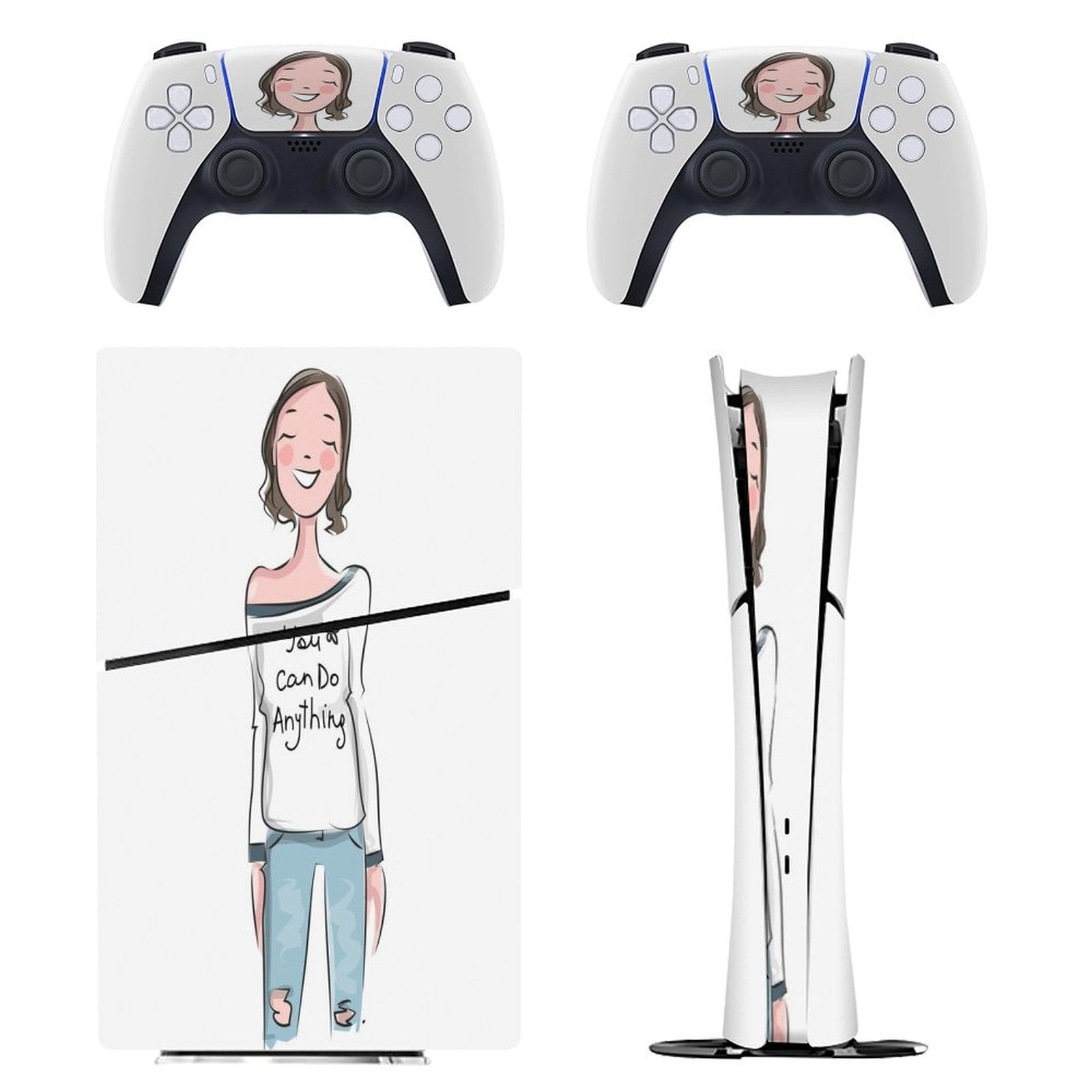 Confidence,girl,you Can Do Anything PS5/PS5 Slim Digital Disc Skin ...