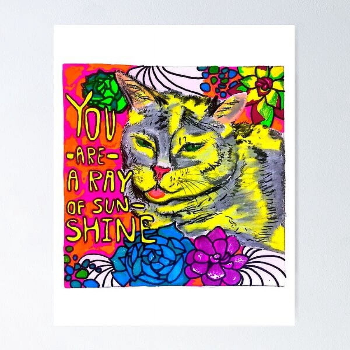 Confident Cat – Positive Affirmation Art Print Poster Wall Art, Modern ...