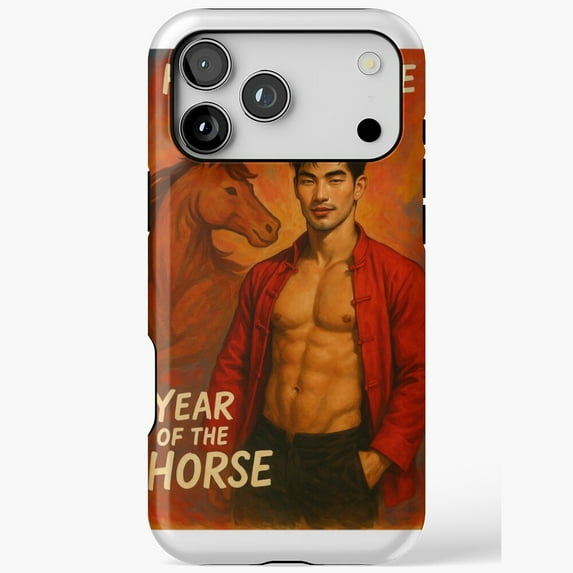 Confident Chinese New Year Horse 2026 iPhone Case 17 through 11 Pro Max ...