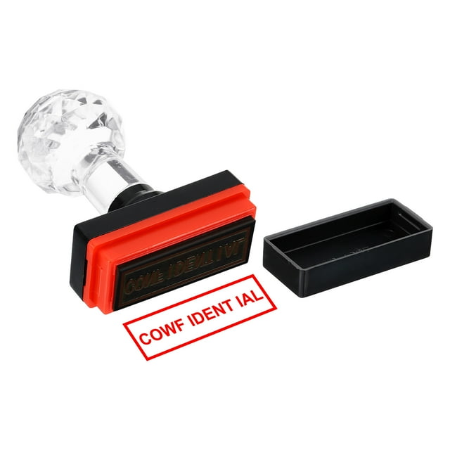 Confidential Stamp Self Inking, Red Ink Office Stamps Pre Inked Message ...