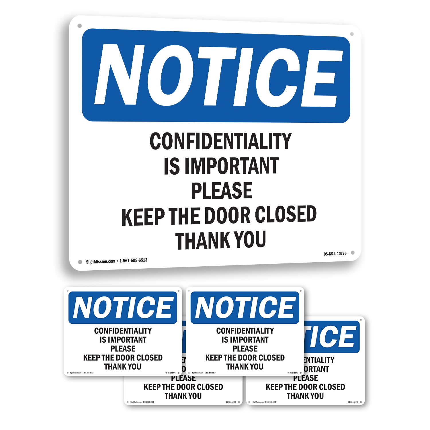 Confidentiality Is Important Please Keep OSHA Notice Aluminum Sign 24 ...