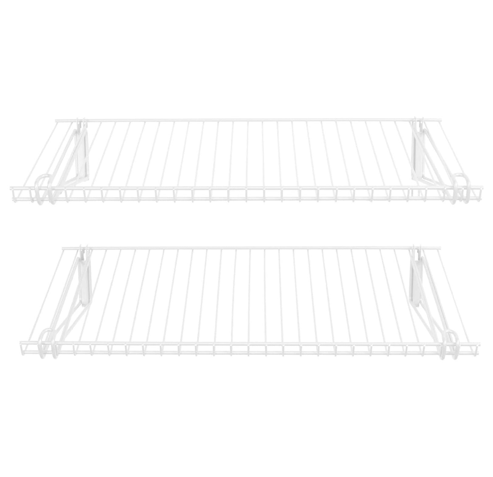 Configurations 26" Shelving Kit, Set of 2 Shelves, White, Expandable ...