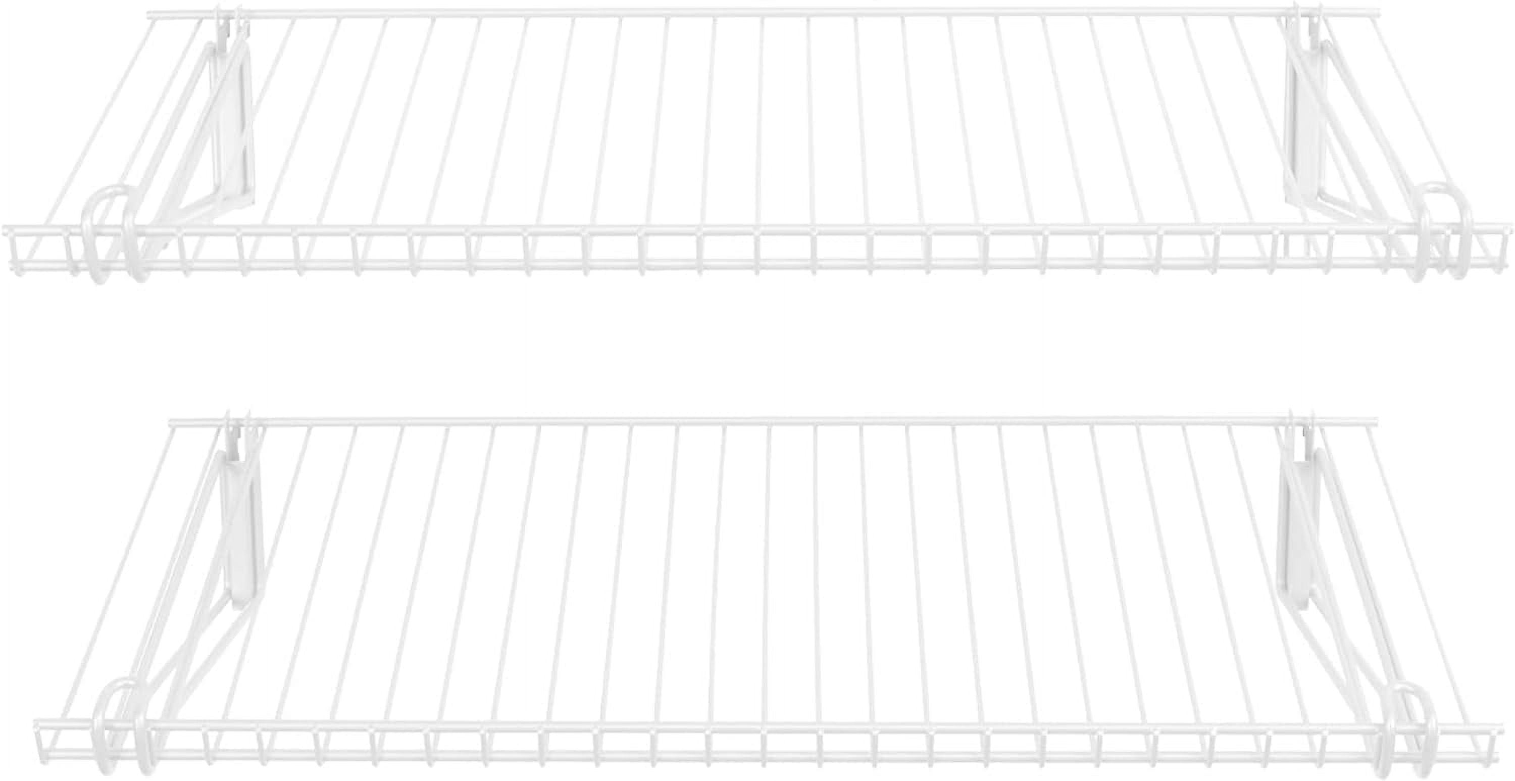 Configurations 26" Shelving Kit, Set of 2 Shelves, White, Expandable ...