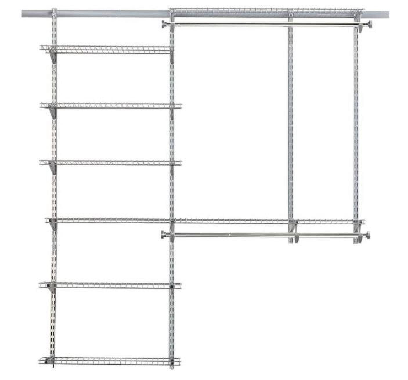 Configurations Deluxe Custom Closet Kit, 3-6 Ft. Adjustable Metal Wire ...