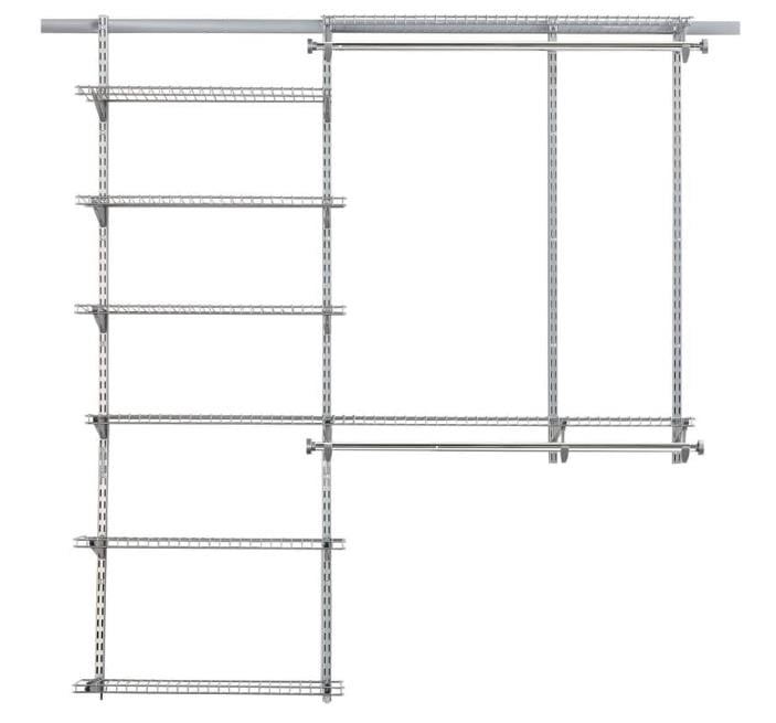 Configurations Deluxe Custom Closet Kit, 3-6 Ft. Adjustable Metal Wire ...