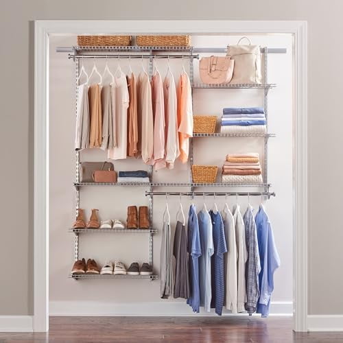 Configurations Deluxe Custom Closet Kit, 3-6 Ft. Adjustable Metal Wire ...