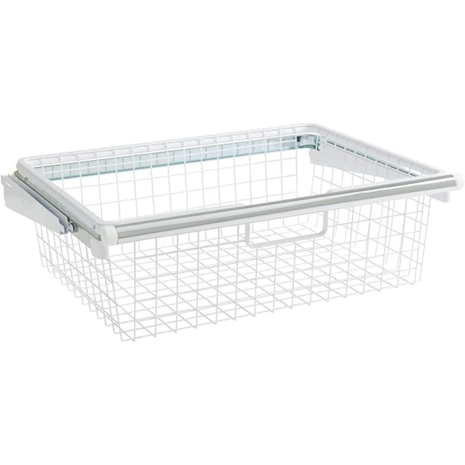 Configure a sliding basket for organizing closet drawers, white, sturdy sliding basket, suitable ...