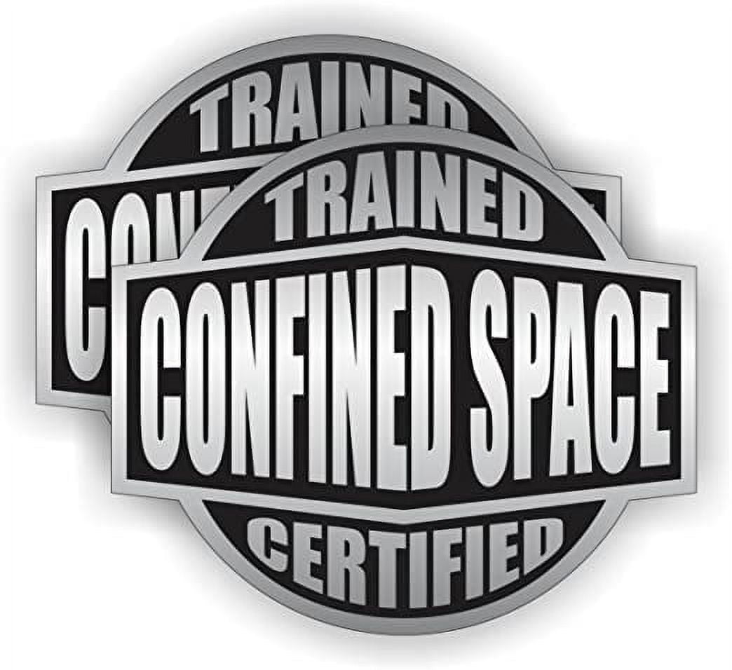 Confined Space Trained & Certified Hard Hat Sticker / Helmet Decal ...