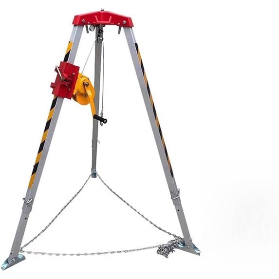 Confined Space Tripod Kit 1200/1800/2600 LBS Self Locking Winch Rescue ...