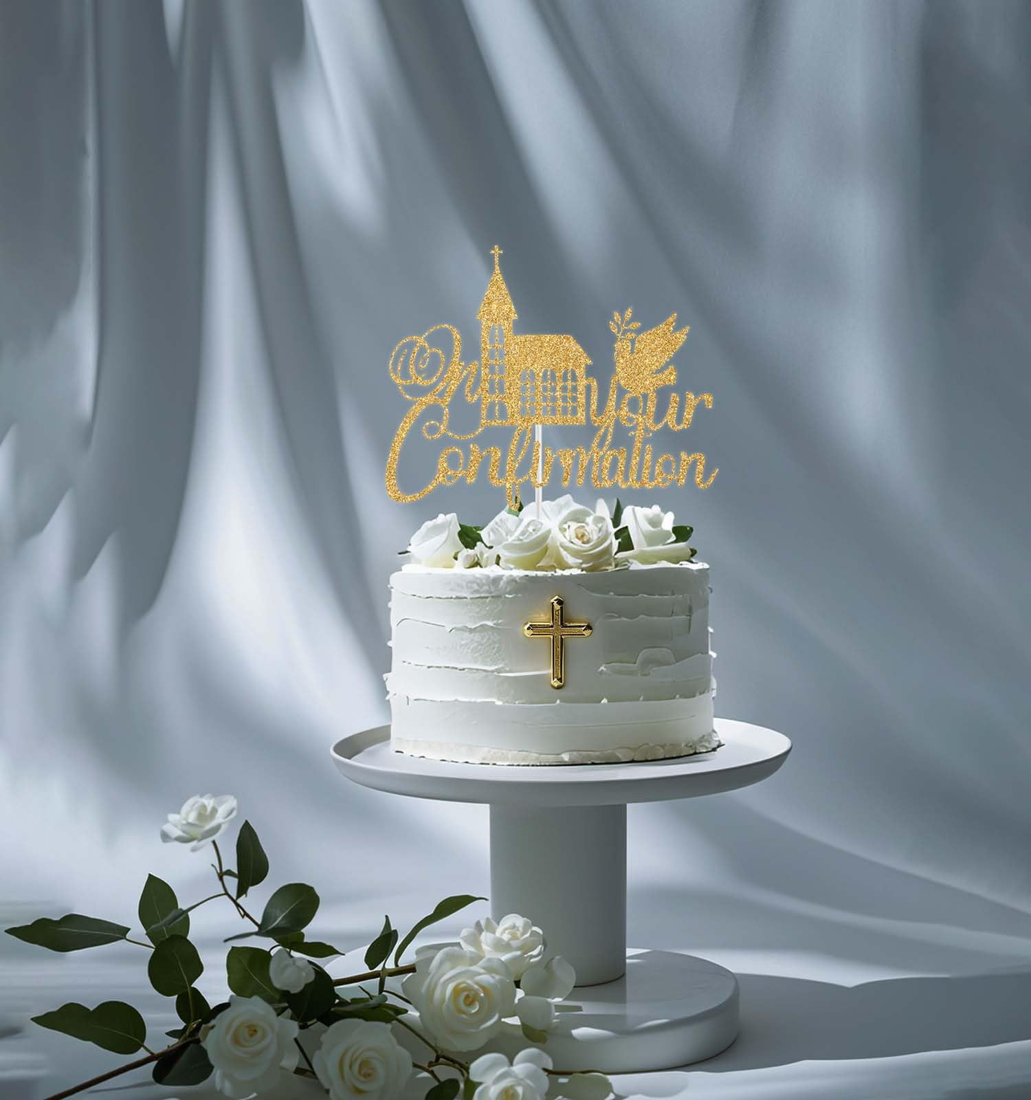 On Your Confirmation AJH3 Cake Topper, Baby Shower/Christening Party ...