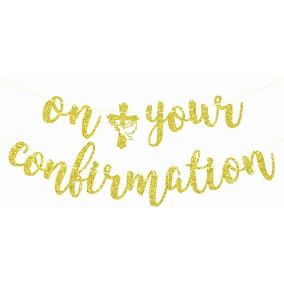 On Your Confirmation Banner, Holy Confirmation Decorations, Baptism ...