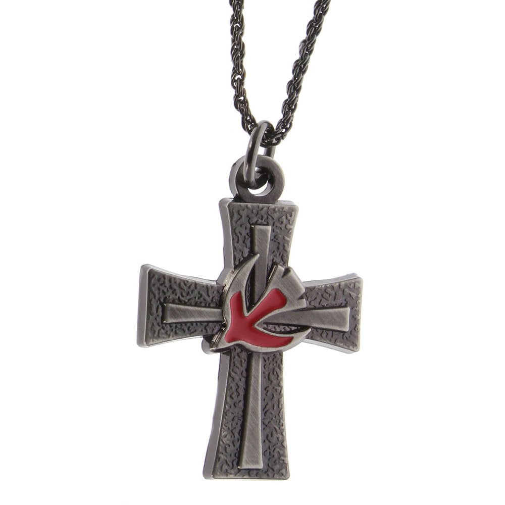 Confirmation Cross Pendant Necklace Cross with Red Spirit Dove ...