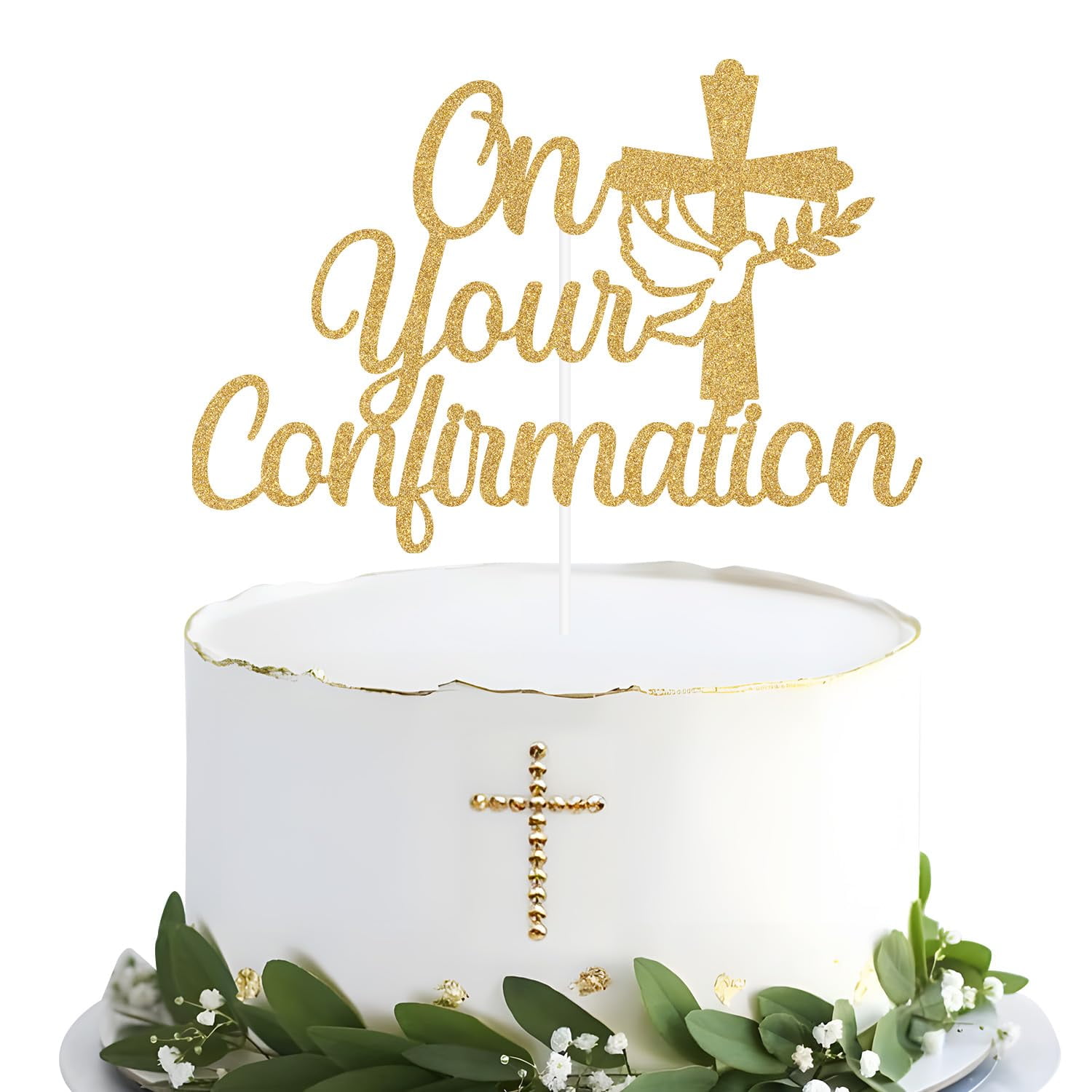 On Your Confirmation FEV6 Cake Topper, God Bless Cake Décor ...