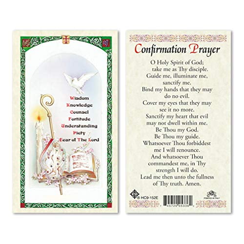 Confirmation Prayer Laminated Prayer Cards - Pack of 25- - Walmart.com