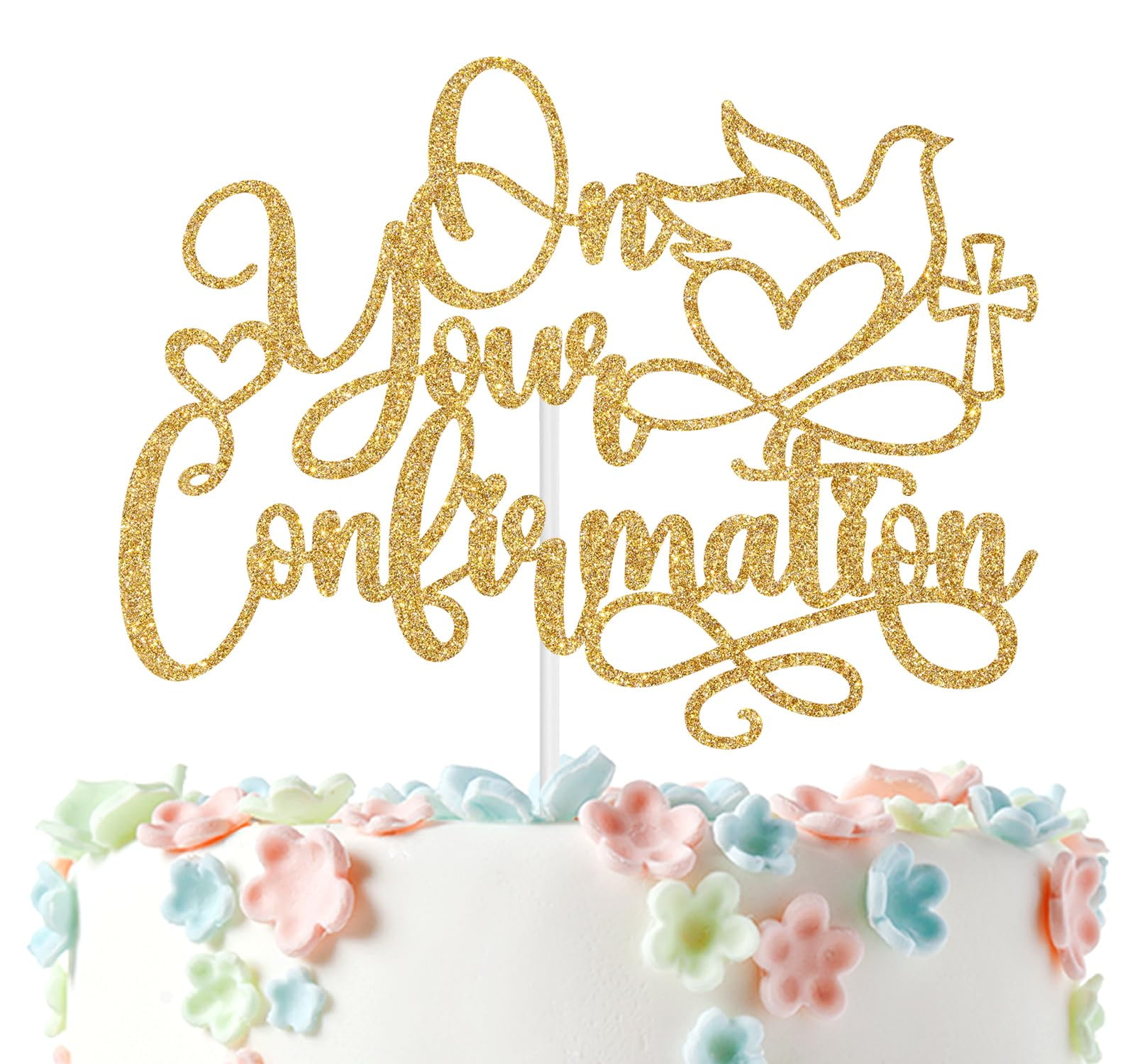 On Your Confirmation SCH4 Cake Topper, First Holy Communion, My Baptism ...