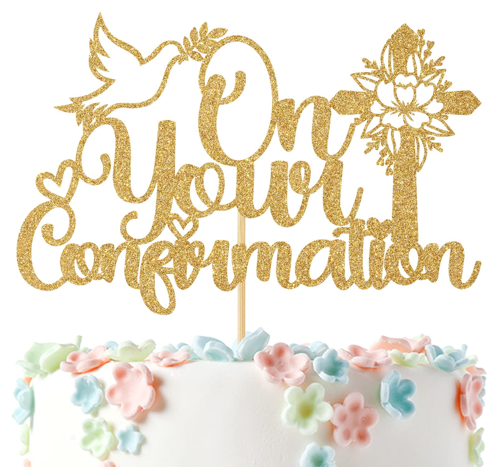 On Your ConfirmationEGSC Cake Topper, First Holy Communion/Blessing on Your Confirmation, Baby ...
