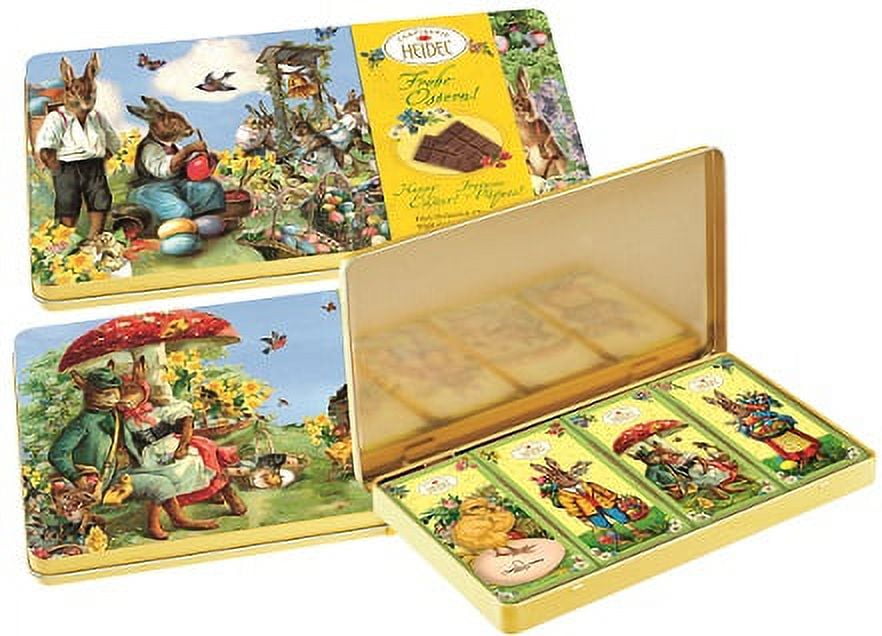 Confiserie Heidel Easter Nostalgia Tin Filled 4 German Milk Chocolate ...